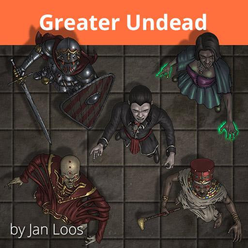 Greater Undead Token Pack – Jan Loos - Tabletop RPG Creations