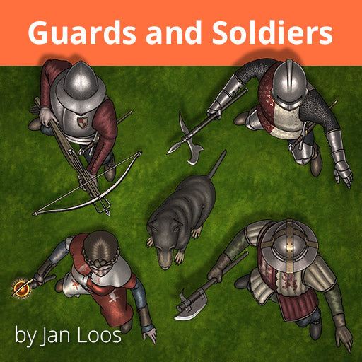 Guards and Soldiers Token Pack – Jan Loos - Tabletop RPG Creations