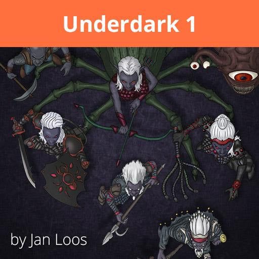 Underdark 1 Token Pack – Jan Loos - Tabletop RPG Creations