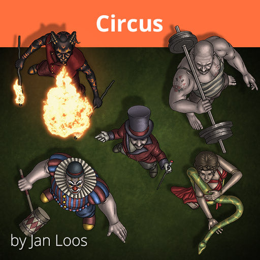 Circus Token Pack – Jan Loos - Tabletop RPG Creations