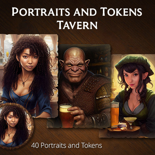 Portraits and Tokens - Tavern – Jan Loos - Tabletop RPG Creations