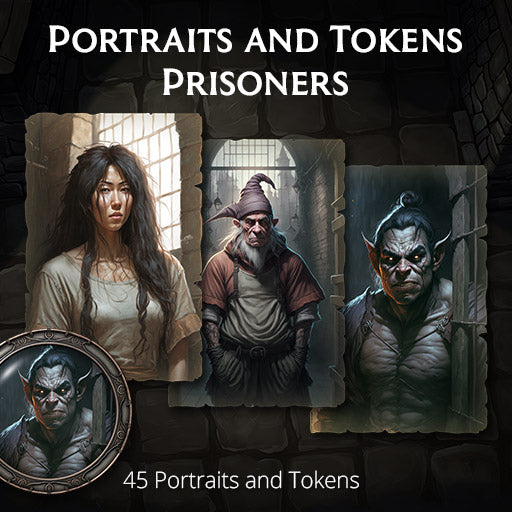 Portraits and Tokens - Prisoners – Jan Loos - Tabletop RPG Creations